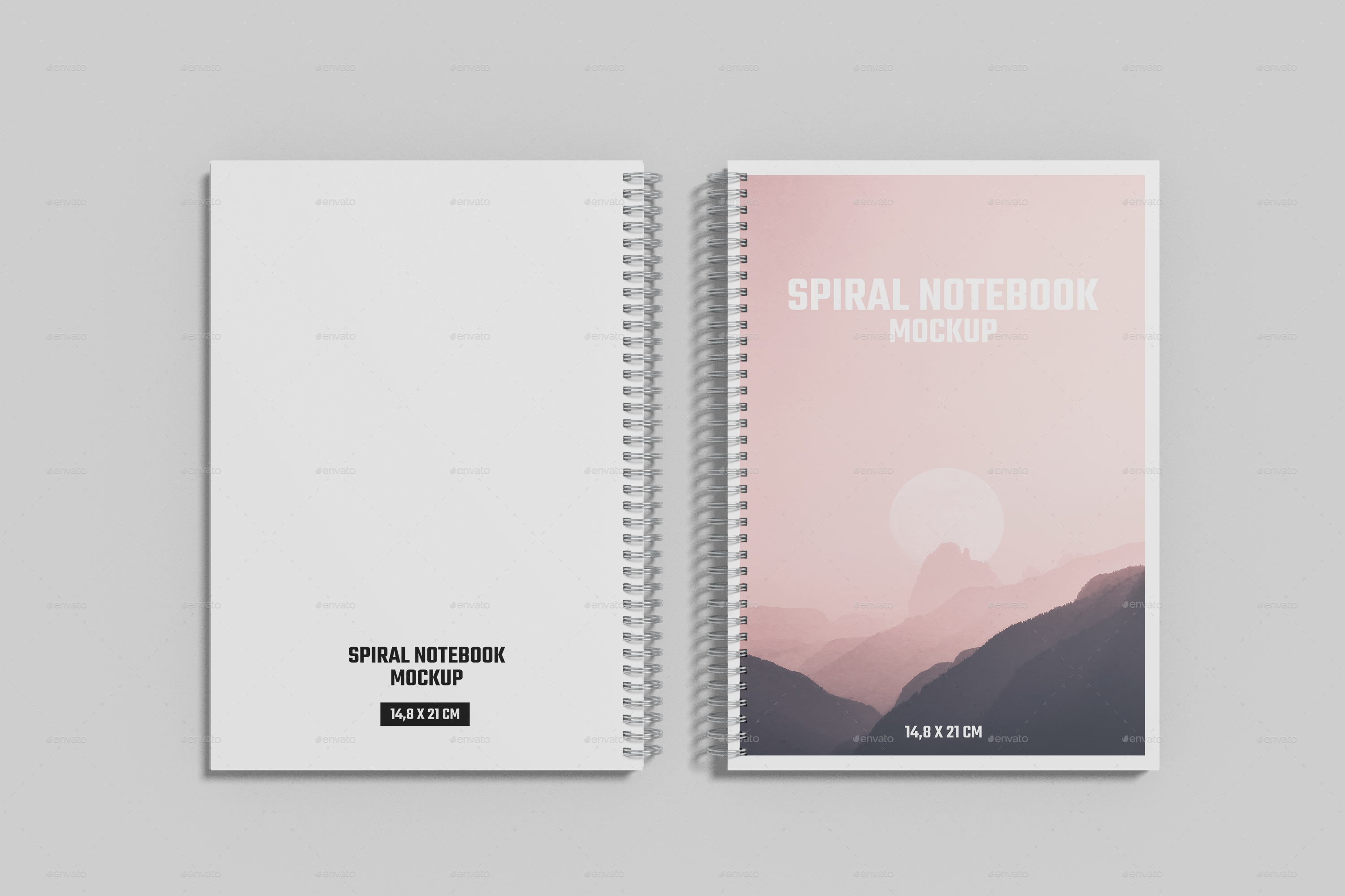 A5 Spiral Notebook Mockup, Graphics | GraphicRiver